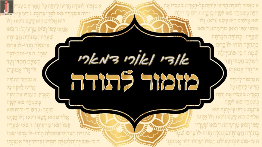 Udi & Uri Damari – Mizmor Lesoda | Jewish Insights